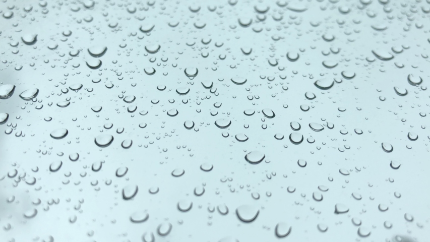 water rain drops isolated on white Stock Footage Video (100% Royalty ...