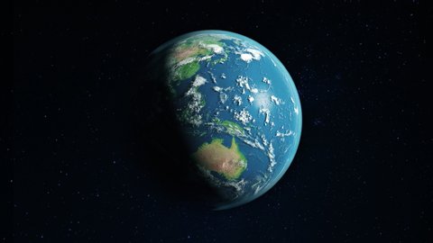 Rotación del planeta Tierra 360 grados: video de stock (totalmente ...