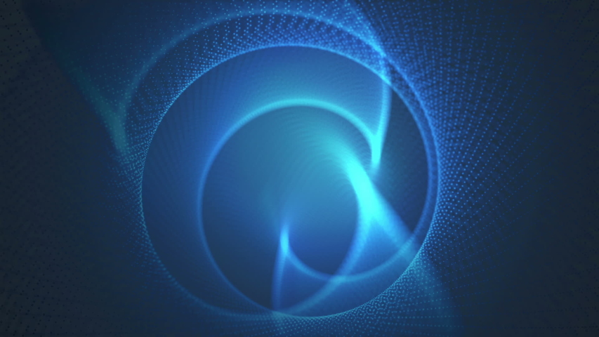 background abstract blue circle particle animation Stock Footage Video ...