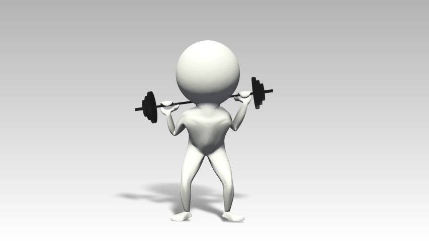 3d man weight lifting animation Stock Footage Video (100% Royalty-free ...
