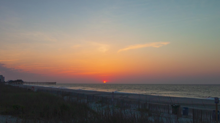 Sunset Over the Beach Landscape in South Carolina image - Free stock ...