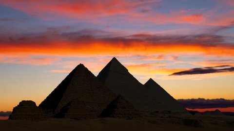 Animation Pyramids Dusk Till Dawn 3d: วิดีโอสต็อก (ปลอดค่าลิขสิทธิ์ 100 ...