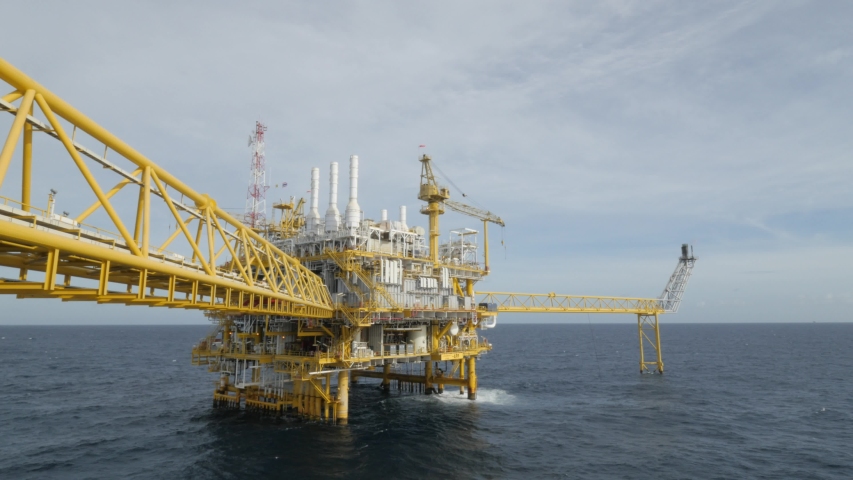 oil drilling rig middle day sound Stock Footage Video (100% Royalty ...