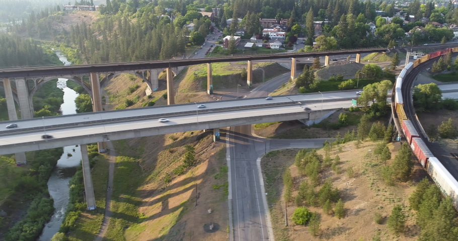 Spokane bridge landscape in Washington image - Free stock photo ...