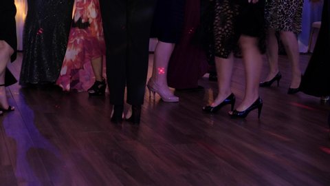 Super Fun Dance Floor Moment Women Stock Footage Video (100% Royalty ...