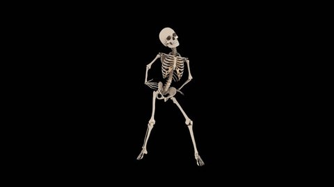 3d Human Skeleton Dancing Gangnam Style Stock Footage Video (100% ...