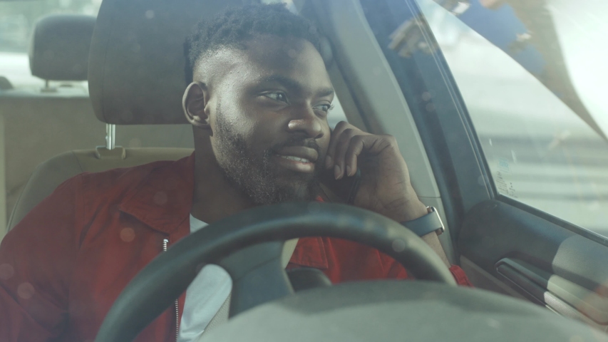 Portrait of Handsome African Driver Stock Footage Video (100% Royalty ...