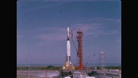Circa 1960s Apollo 11 Launches Kennedy Stock Footage Video (100% ...