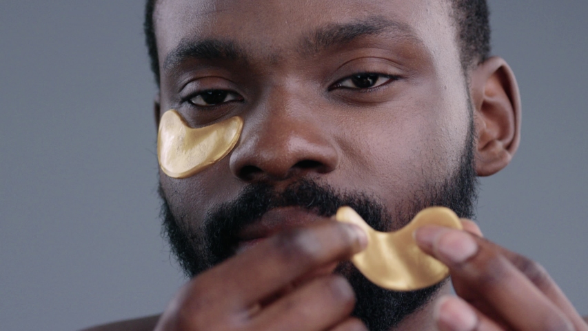 close-up handsome gentle african young man Stock Footage Video (100% ...