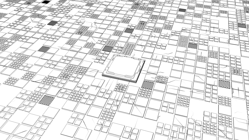 abstract motherboard circuit cpu microchips animated Stock Footage ...