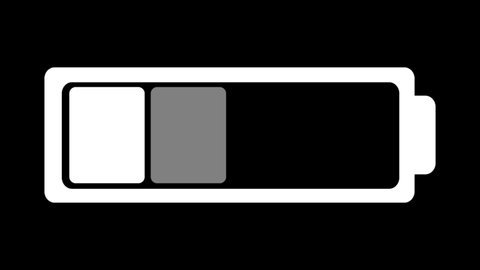 Battery Charge Battery Discharge Loop Animation Stock Footage Video ...