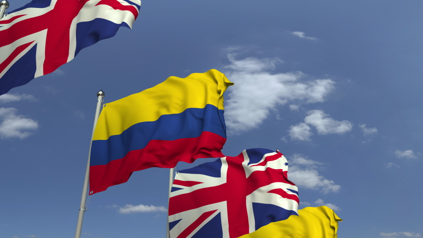 3 British colombia state flag Stock Video Footage - 4K and HD Video ...