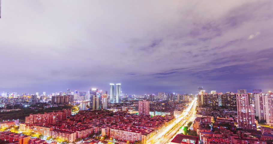 Night Time Buildings and Towers in Chengdu, Sichuan, China image - Free ...