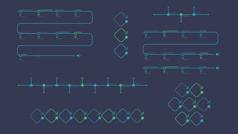 Hud Virtual Futuristic Elements Set Vector Stock Vector (Royalty Free) 1038846979