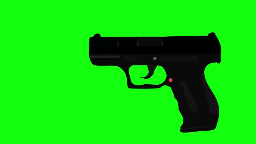 Glock Pistol Shooting Animated Clip Stock Footage Video (100% Royalty ...