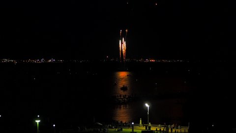 Launch Pad Complex Night Successful Rocket Stock Footage Video (100% ...