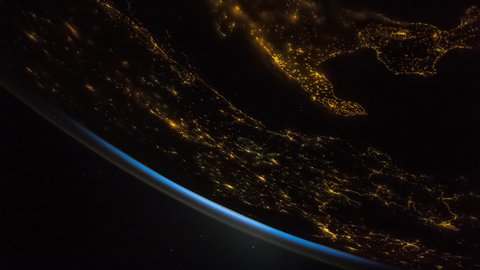 Planet Earth Seen International Space Station Stock Footage Video (100% ...