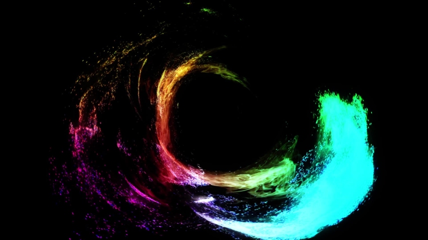 fire spark circle rainbow animation Stock Footage Video (100% Royalty ...