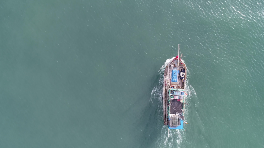 Top View, Aerial View Fishing Stock Footage Video (100% Royalty-free ...