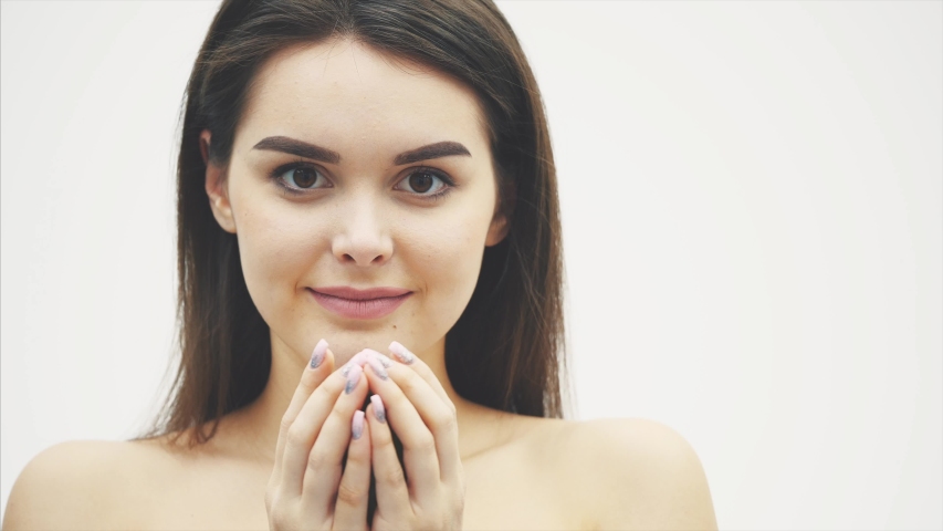 Pretty Young Woman Takes Off Her Stock Footage Video 100 Royalty Free