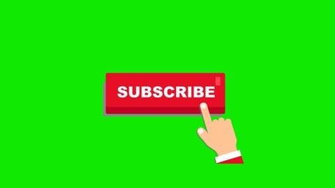 Animation Social Network Arrow Clicking Subscribe Stock Footage Video ...