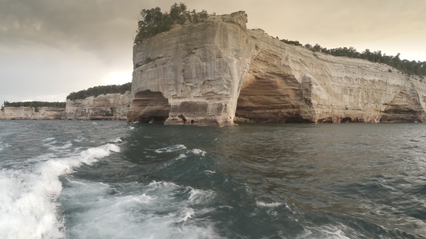 Superior Coastline and sky in the Upper Peninsula, Michigan image ...