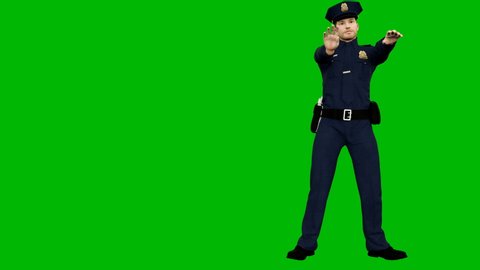 Policeman Dancing Rhythmic Modern Dance On Stock Footage Video (100% ...