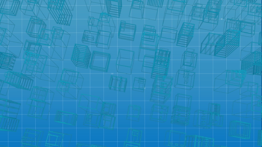 digital animation top view city building Stock Footage Video (100% ...