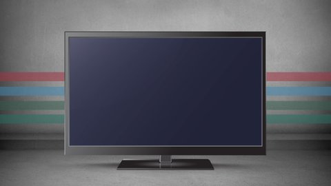 Modern Tv Blue Screen Lcd Isolated Stock Vector (Royalty Free ...