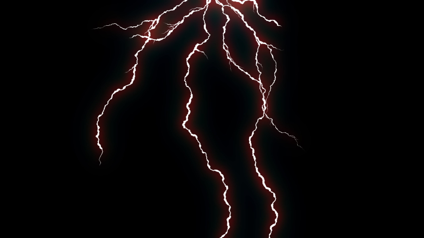 Lightning On a Black Background. Stock Footage Video (100% Royalty-free ...
