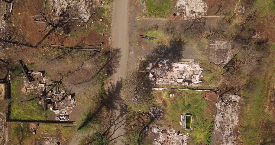 Wildfire Destruction and Damage Caused Stock Footage Video (100% ...