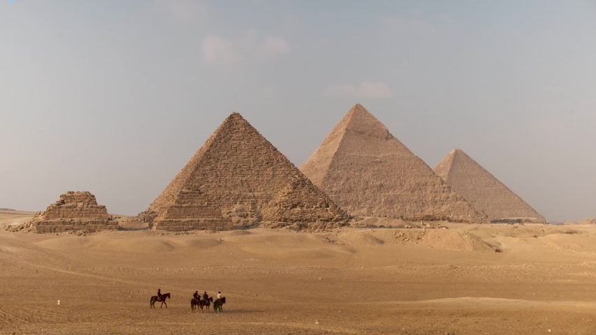 beautiful pyramids egypt africa historic site Stock Footage Video (100% ...