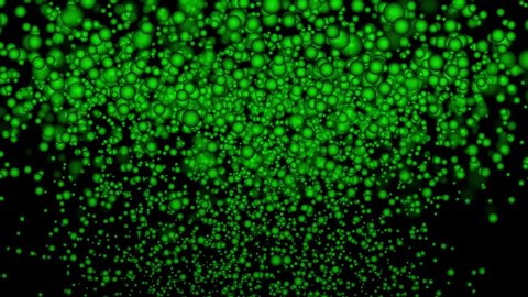 Futuristic Green Particle Wave 4k Abstract Stock Footage Video (100% ...