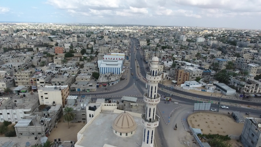 aerial footage dunes streets gaza city Stock Footage Video (100% ...