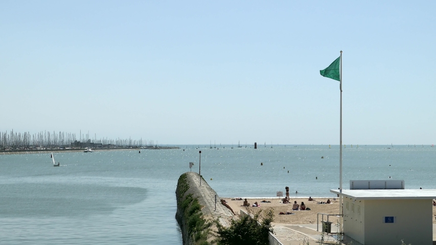 beach la concurrence city rochelle green Stock Footage Video (100% ...