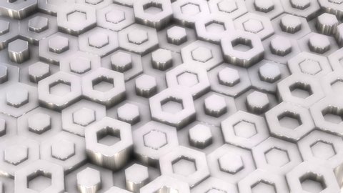 Abstract Hexagon Geometric Surface Loop Front Stock Footage Video (100% Royalty-free) 1032629279 ...