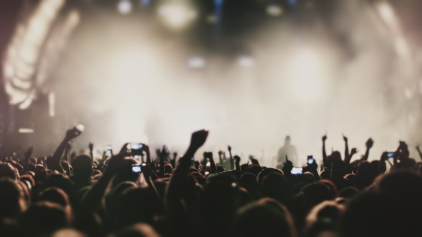 4k concert crowd live music festival Stock Footage Video (100% Royalty ...