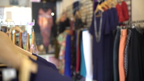 Girls Walk Into Store Shopping Stock Footage Video (100% Royalty-free ...