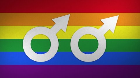 Vector Illustration Gay Flag Gay Sign Stock Vector (Royalty Free ...