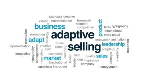 Adaptability Animated Word Cloud Text Design Stock Footage Video (100% ...