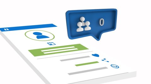 Digital Animation Subscriber Icon Increasing Count Stock Footage Video ...