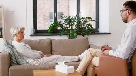 Geriatric Psychology Mental Therapy Old Age Stock Footage Video (100% ...