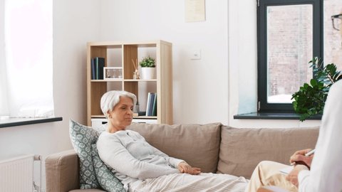 Geriatric Psychology Mental Therapy Old Age Stock Footage Video (100% ...