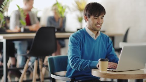 Smiling Young Middle Eastern Man Sitting Stock Footage Video (100% ...