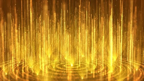 Golden Particles Streaks Flow Spectacular Motion Stock Footage Video ...