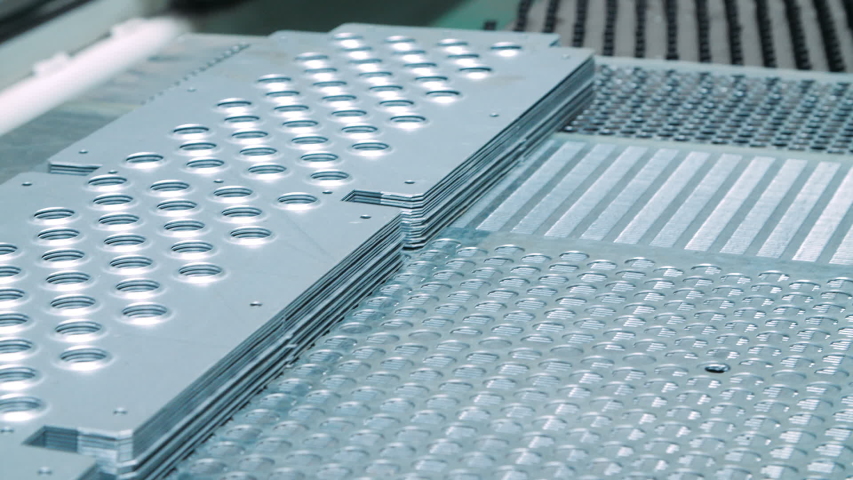 Finished Metal Products of Metalworking Stock Footage Video (100% ...