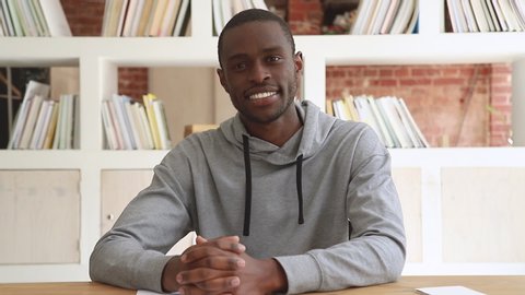 Smiling African Black Male Coach Teacher Stock Footage Video (100% ...
