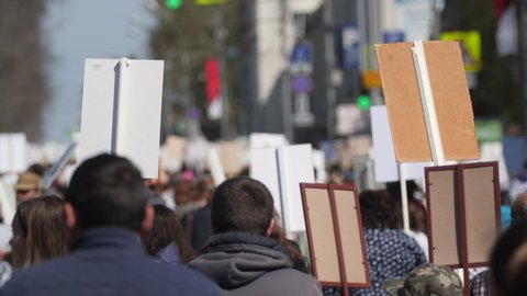 Anger Crowd Close Angry People Closeup Stock Footage Video (100% ...
