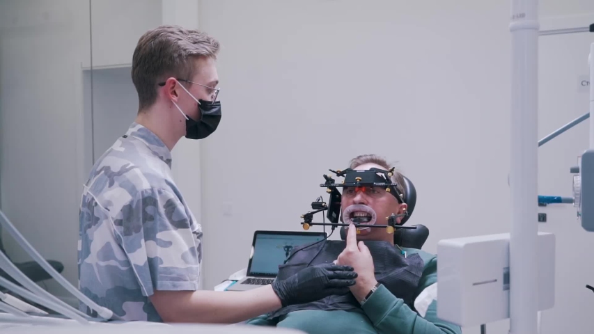 setting patient's jaw dental clinic Stock Footage Video (100% Royalty ...