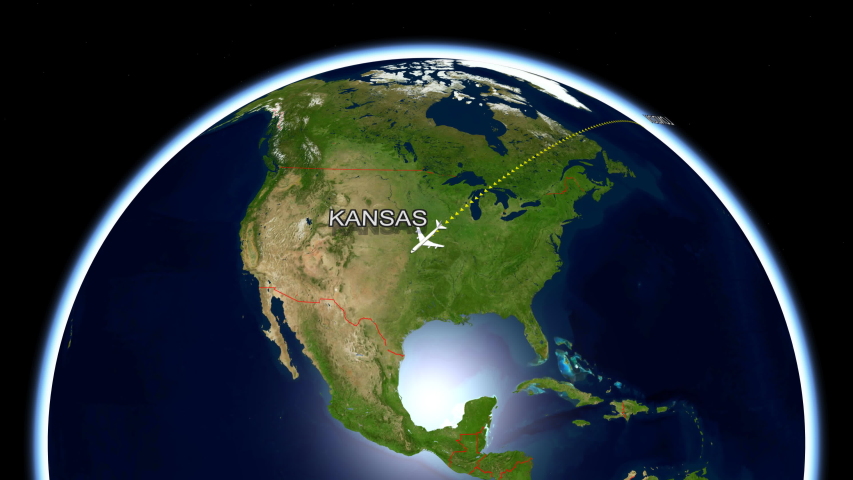 slowly rotating earth zooms into united Stock Footage Video (100% ...